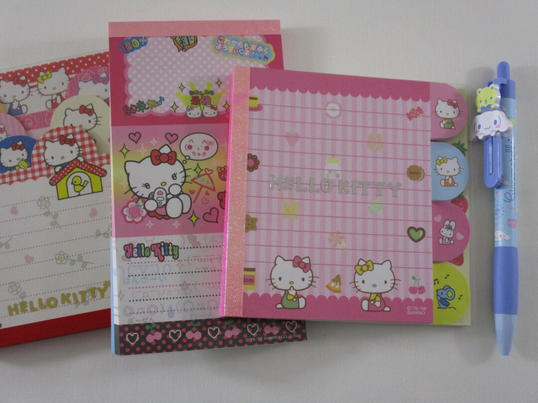 Sanrio Hello Kitty Notepad Memo Pad Writing Paper Notebook Special Gift ...