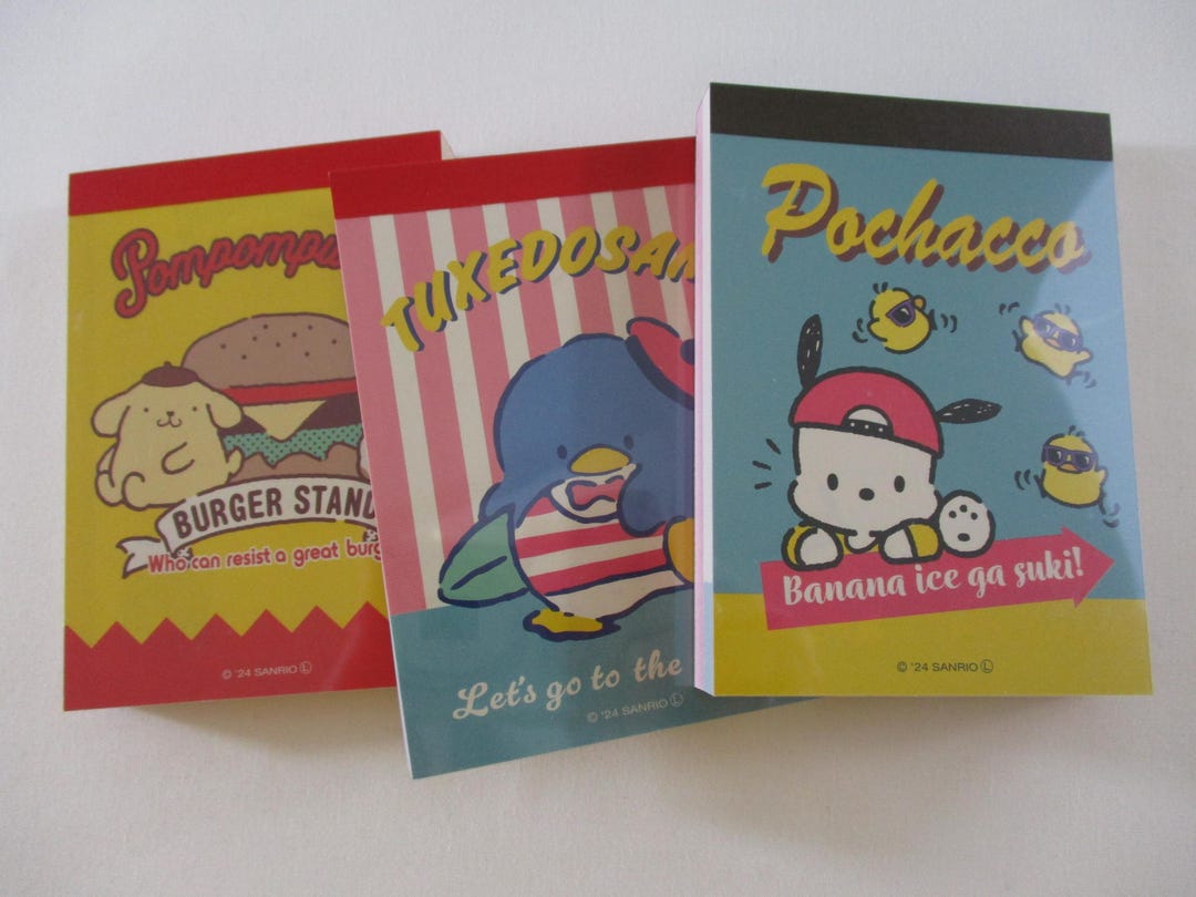 Sanrio Characters Retro Pom Pom Purin Pochacco Dog Tuxedosam Penguin ...