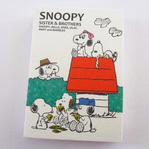 Peanuts Snoopy Small Notepads Writing Paper Journal Planner Notebook ...