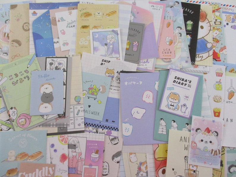 Grab Surprise Bag 10 Mini Letter Set Gift Note Card Message Writing ...