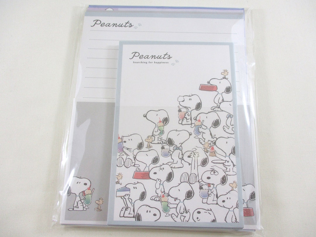 Peanuts Many Snoopy Expression Searching for Happiness Stationery ...
