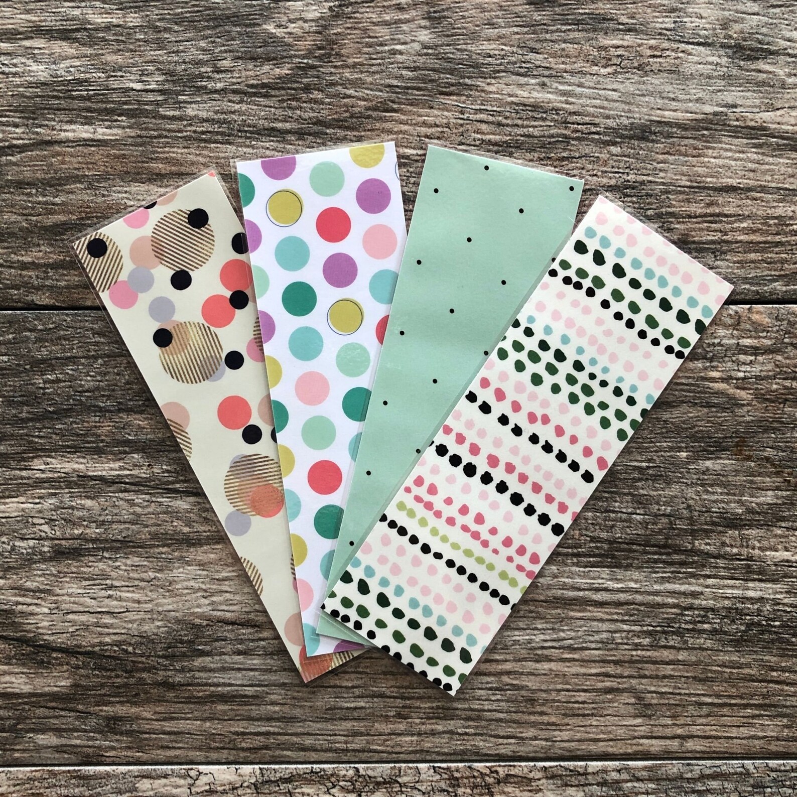 Polka Dot Party Handmade Bookmarks | Etsy
