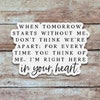 When Tomorrow Starts Without Me David Romano Sticker, Quote Sticker ...
