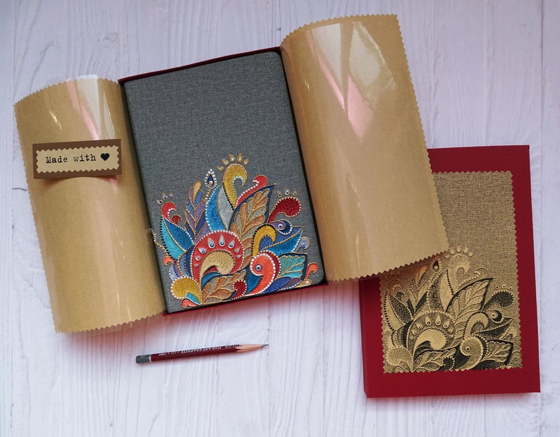 Unique Floral Notebooks A5 or A6 Hand Painted Lined Journal | Etsy