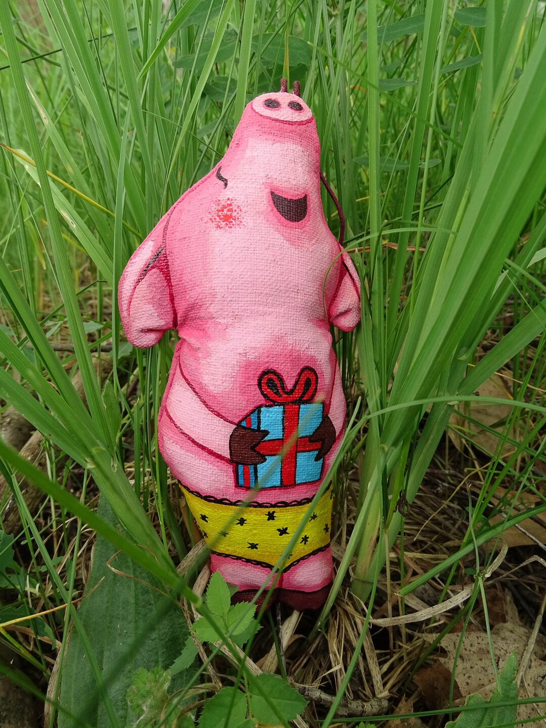 Christmas Piglet Stuffed Animal Pig Toy Piglet Hanging Ornament - Etsy