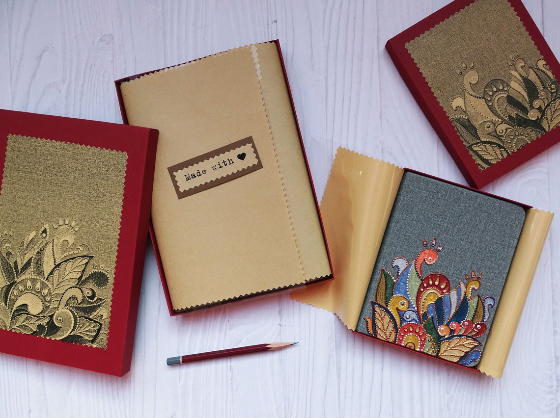 Unique Floral Notebooks A5 or A6 Hand Painted Lined Journal | Etsy