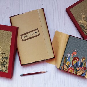 Unique Floral Notebooks A5 or A6 Hand Painted Lined Journal - Etsy