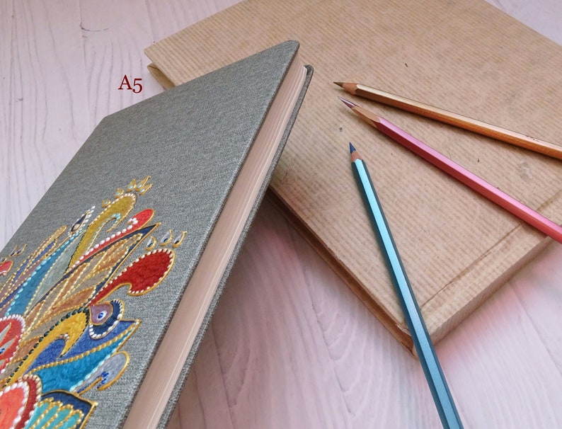 Unique Floral Notebooks A5 or A6 Hand Painted Lined Journal - Etsy