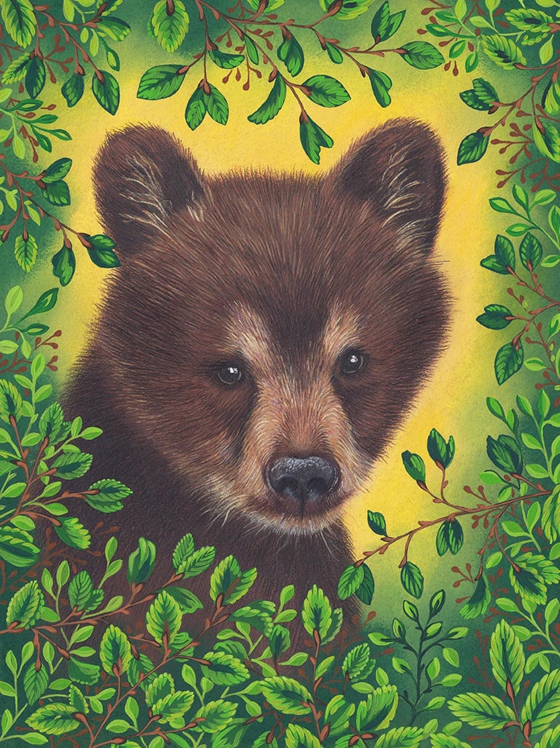 Bear Printable Art Woodland Decor Instant Digital Download - Etsy