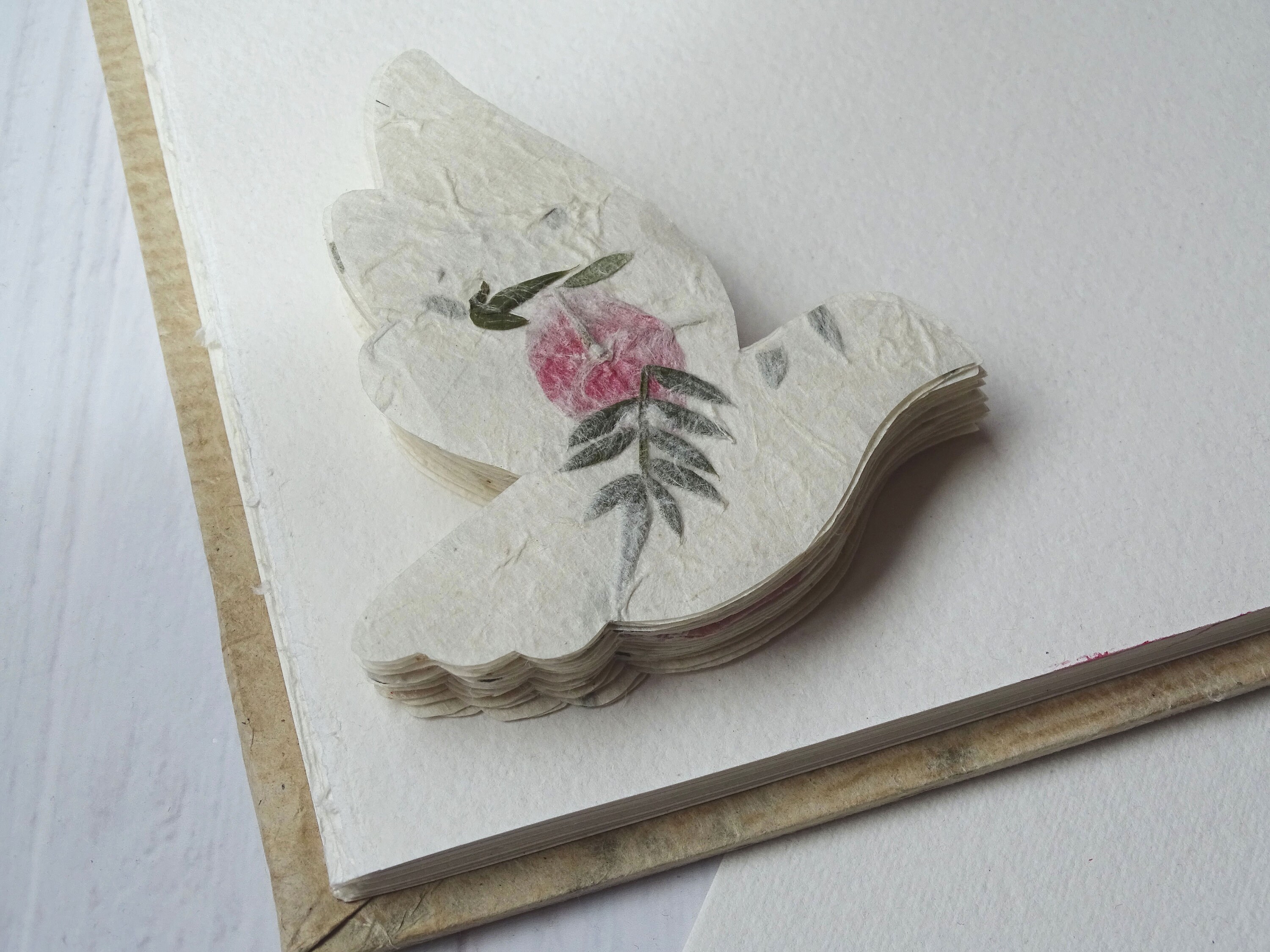 Handmade Paper Doves Flower Paper Birds - Etsy