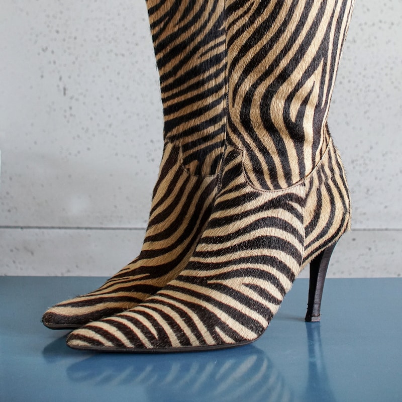 Zebra Print Shoes - Etsy