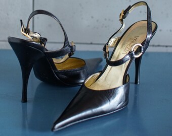 VENEZIA Vintage Super Pointy Fashion Mules 39 - Etsy
