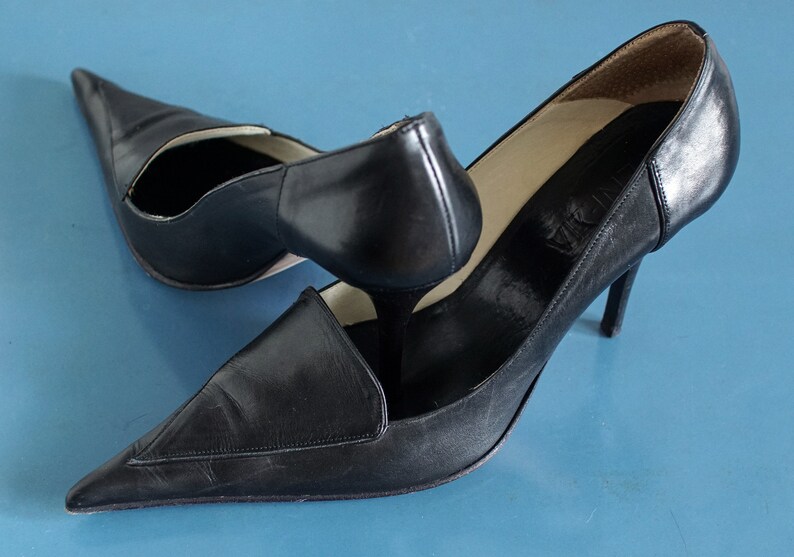 EUR40 US9 VENEZIA Vintage Super Pointy Fashion Spiky Mules 6.5UK - Etsy
