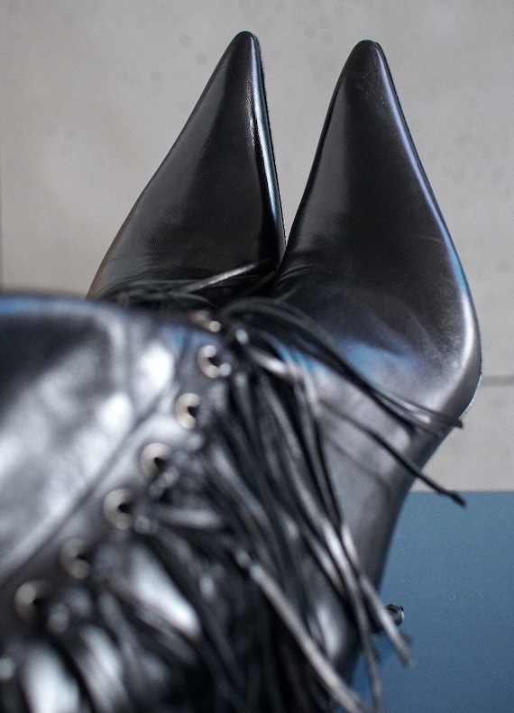 GIANMARCO LORENZI mega pointy vintage boots GML 40 - Gem