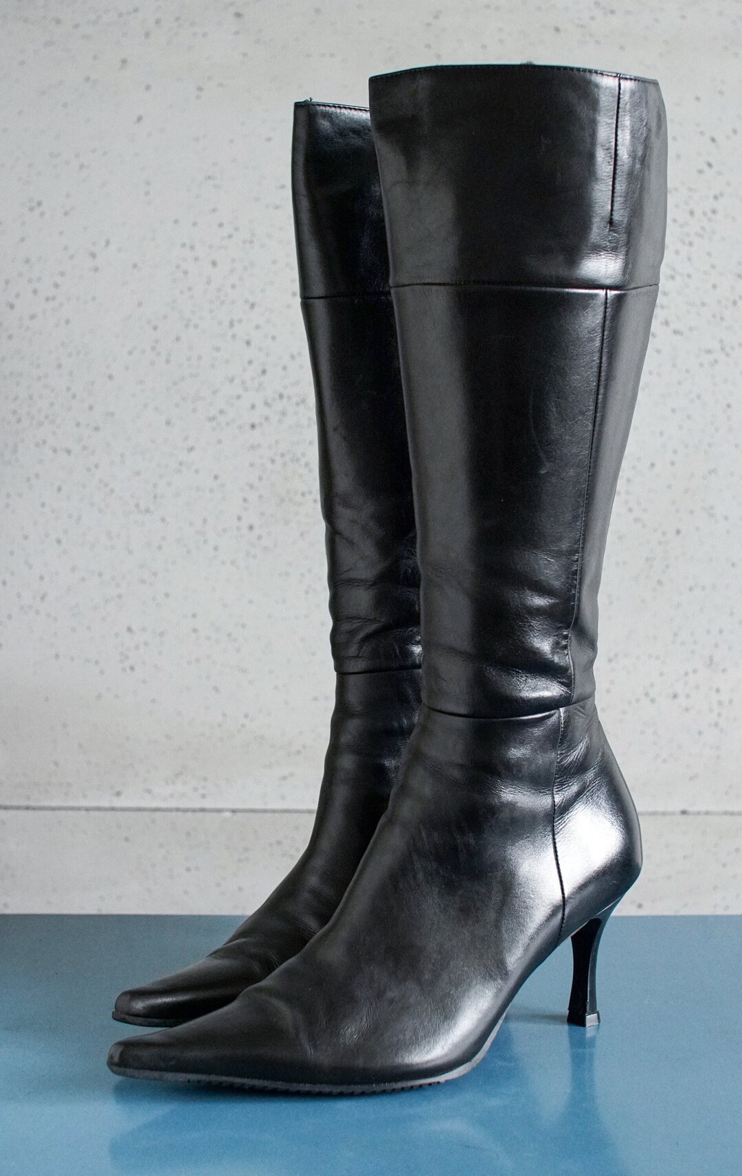 Vintage RK Pointy Toe Mid Heel Y2k Boots 39 - Etsy