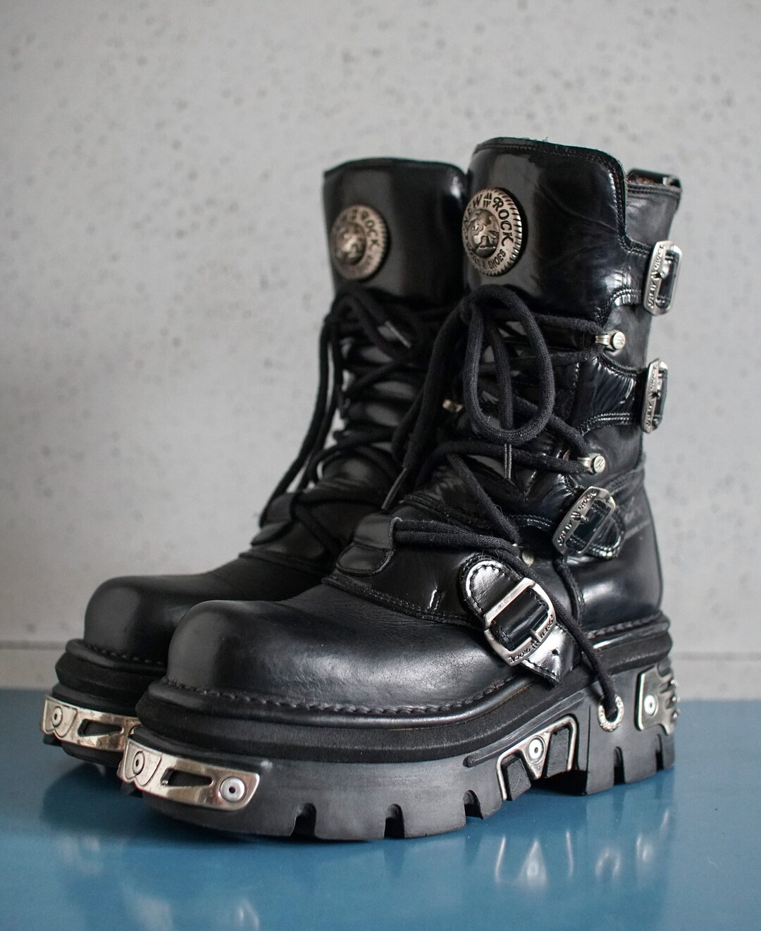 New Rock Platform Boots REACTOR Chunky Boots Cyber Boots Moto 40 - Etsy