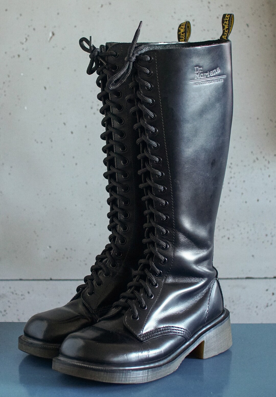EUR38 US7.5 Dr Martens 20eye Made in ENGLAND Unique Grunge 90s Heeled ...