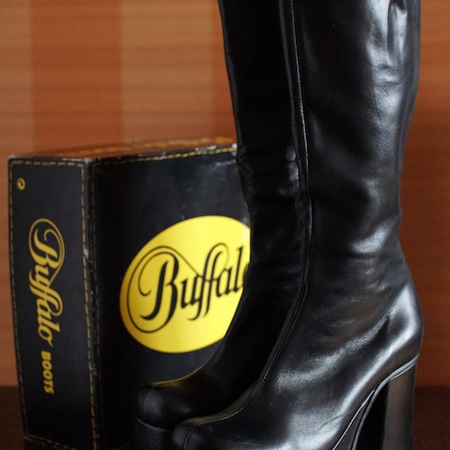 BUFFALO Super High Platform Boots 90's Club Kid Grunge - Etsy