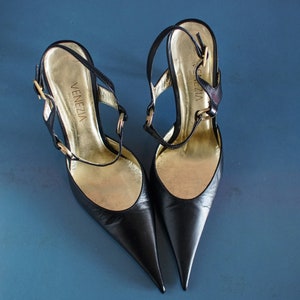 VENEZIA Vintage Super Pointy Fashion Mules 37 - Etsy