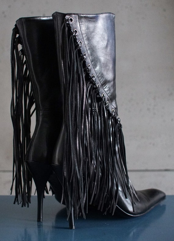 GIANMARCO LORENZI mega pointy vintage boots GML 40 - Gem