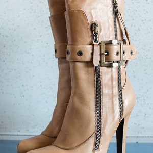 GIANMARCO LORENZI Platform Boots GML Italy 38 - Etsy