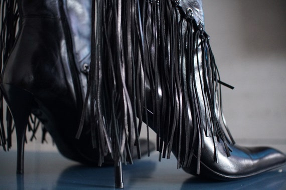 GIANMARCO LORENZI mega pointy vintage boots GML 40 - Gem