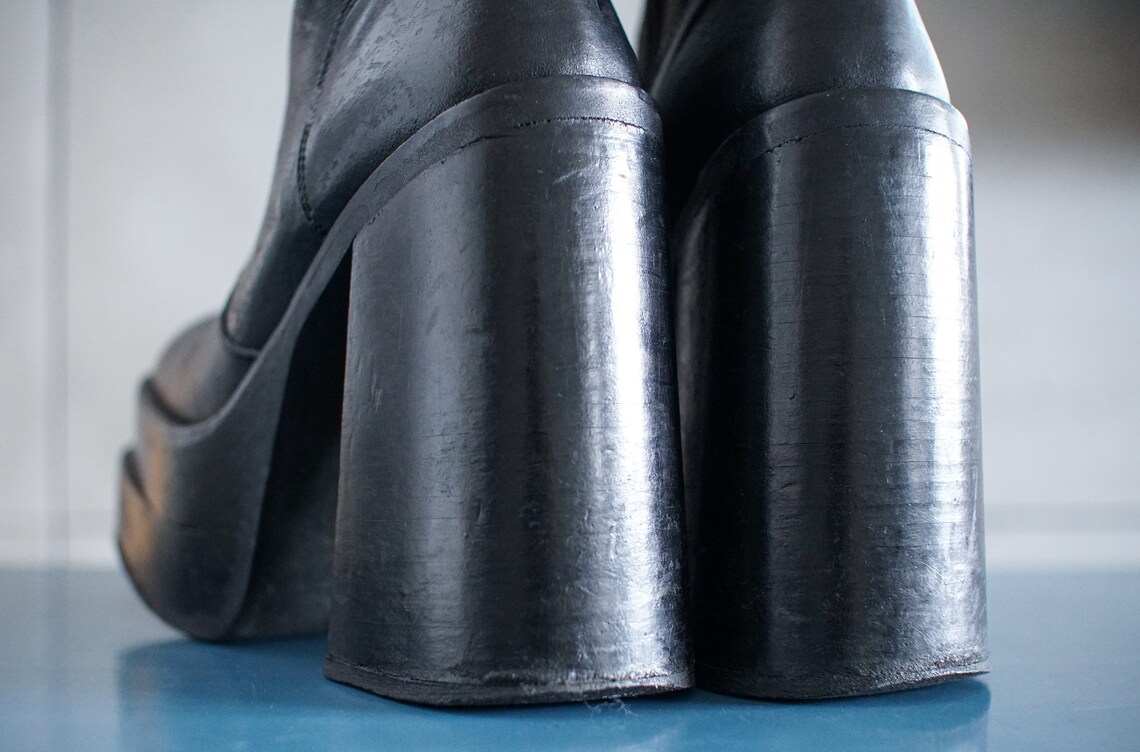 EUR39 US8.5 SONAX Buty Na Platformie Bardzo Rzadka Platforma MEGA Buty ...