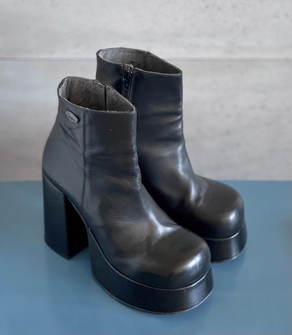 EUR40 US9 BUFFALO T 24401 platform boots 90's rare ch… - Gem