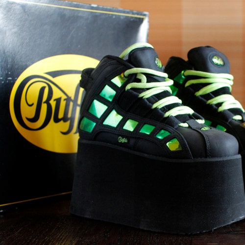 Vintage Wind Platform Rave Sneakers/90's Techno Rave - Etsy