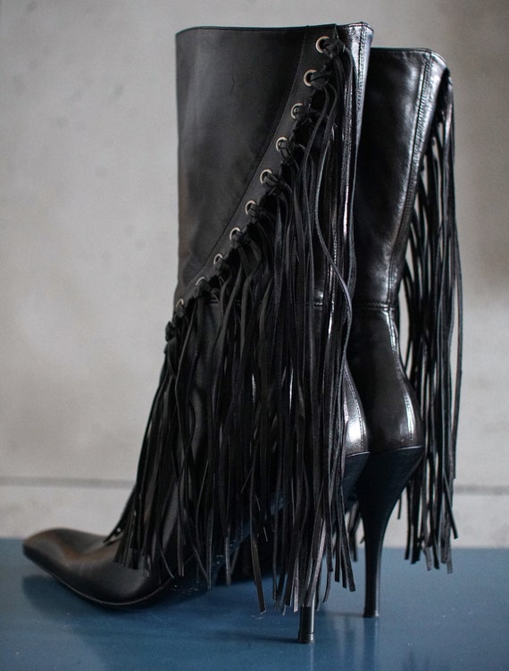 GIANMARCO LORENZI mega pointy vintage boots GML 40 - Gem