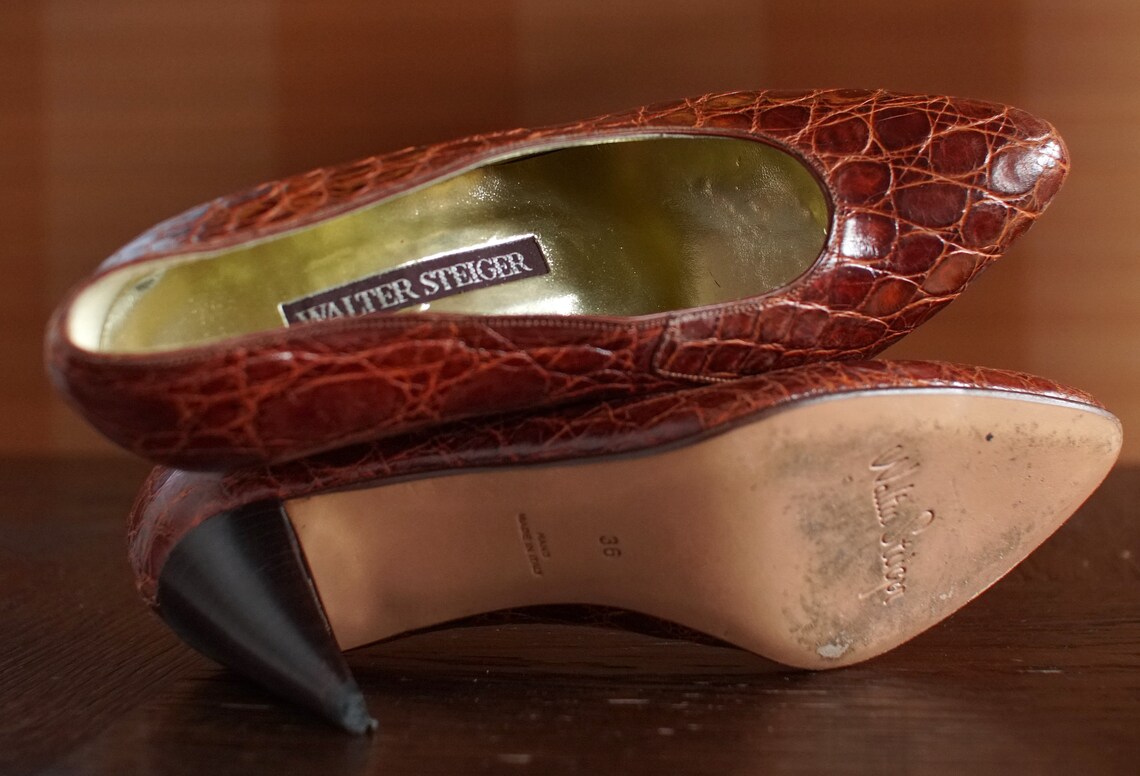 Walter Steiger Designer 80s Pumps Highheels 36 - Etsy