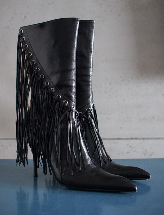 GIANMARCO LORENZI mega pointy vintage boots GML 40 - Gem