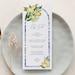 Italian Lemon Table Number Template, Italy Wedding Table Number ...