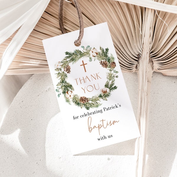 Baptism Tag - Etsy