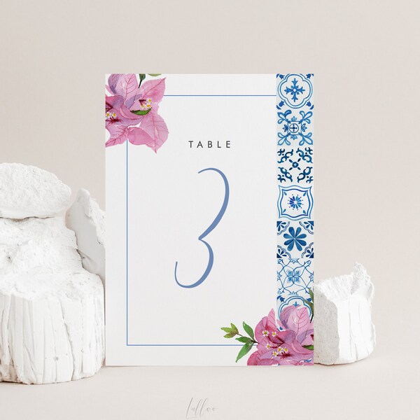 Spanish Table Number - Etsy
