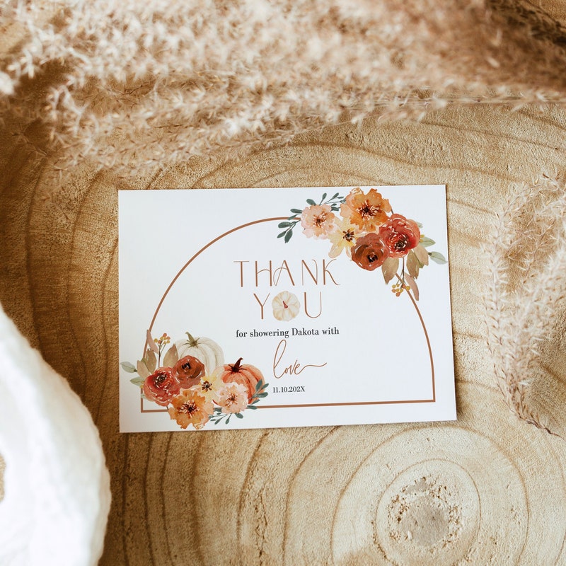 Fall Thank You Notes - Etsy