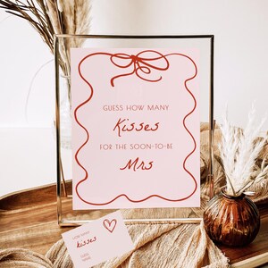 Coquette Bridal Shower Games Bundle, Valentines Red Bow Bridal Brunch ...