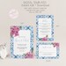 Bougainvillea Blue Tiles Wedding Invitation Template, Mediterranean ...