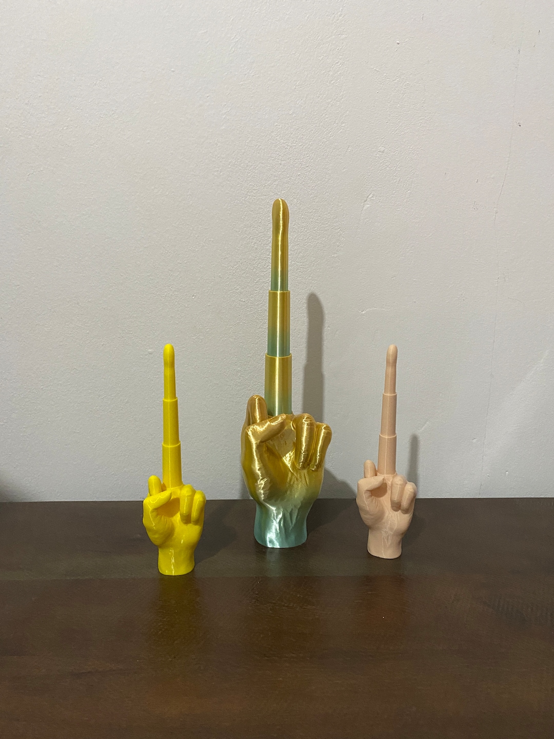 Collapsible Middle Finger Fidget Toy 3D Printed - Etsy