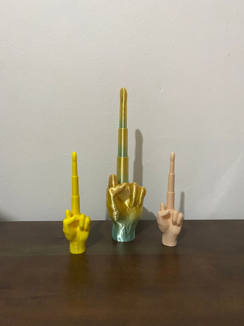Collapsible Middle Finger - Fidget Toy - 3D Printed - Etsy Australia