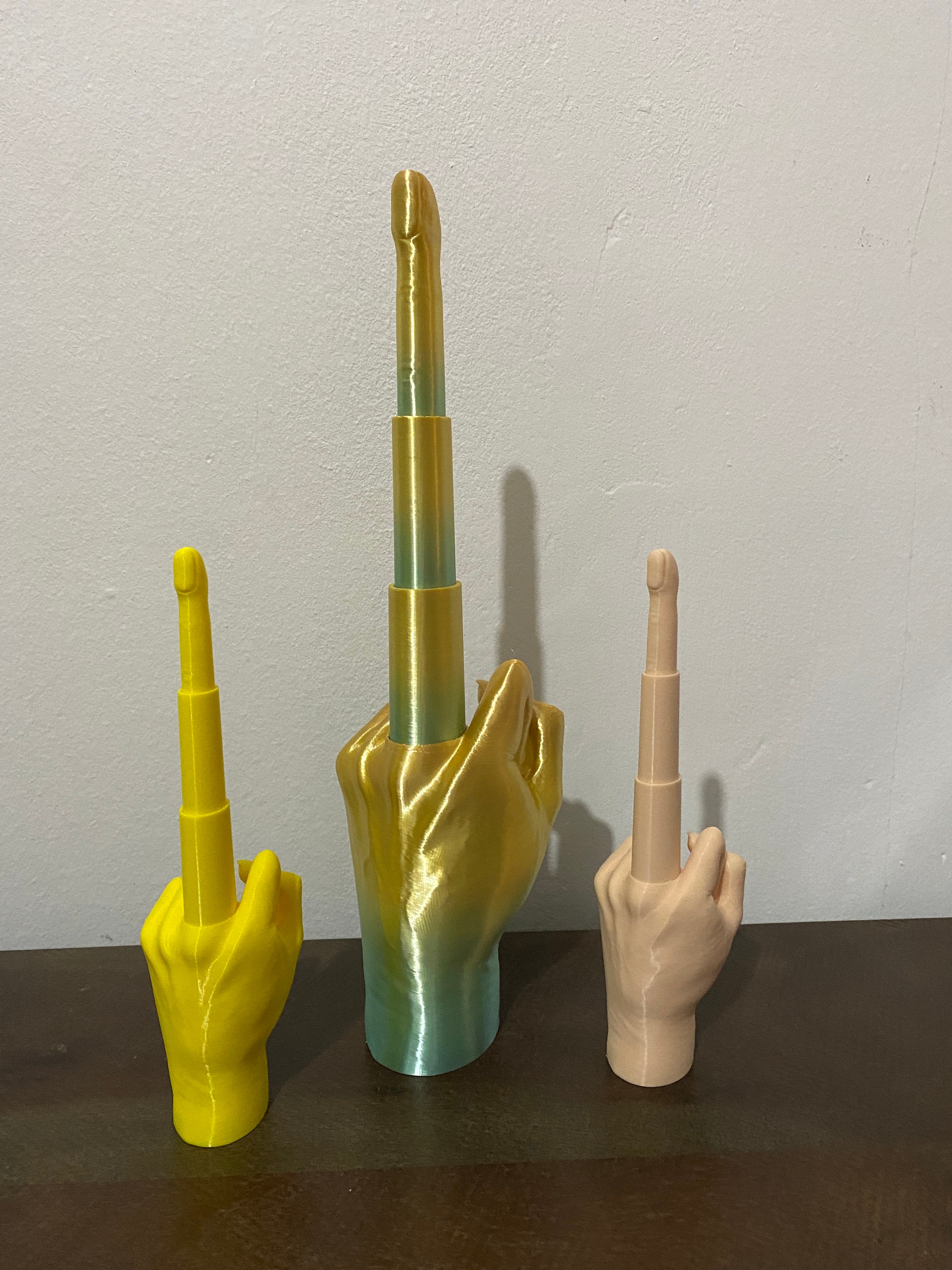 Collapsible Middle Finger Fidget Toy 3D Printed - Etsy