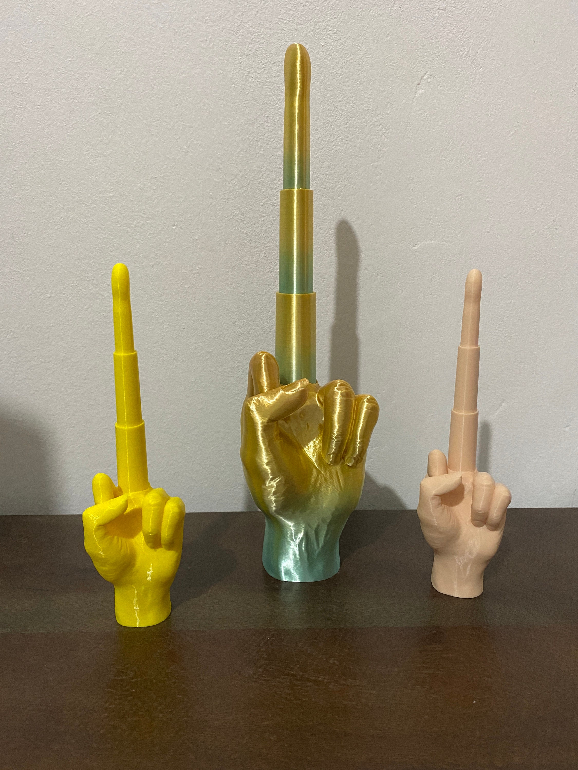 Collapsible Middle Finger Fidget Toy 3D Printed - Etsy