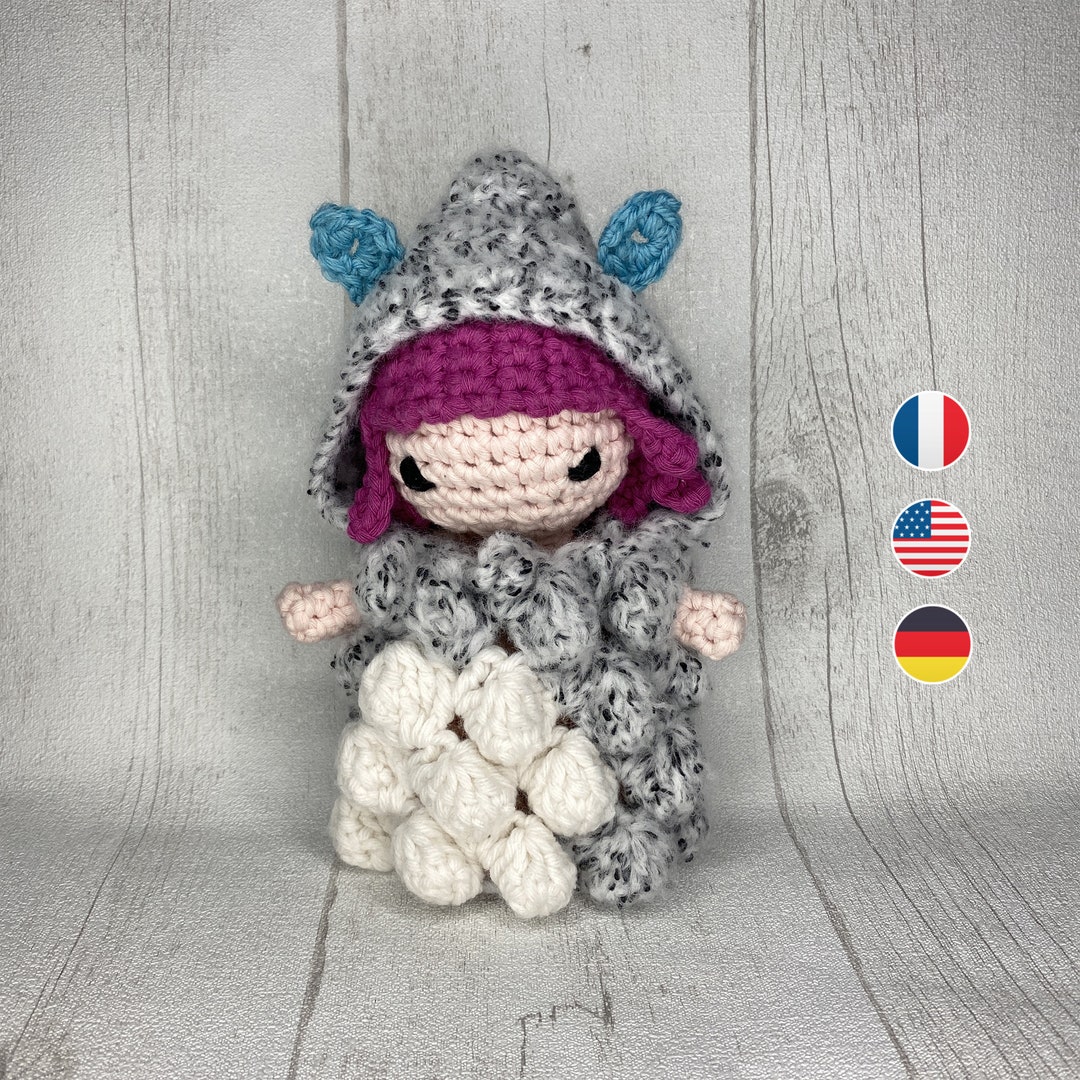 Digital Pattern Tutorial Amigurumi the Cloud Nymph Fairy Crochet Expert ...