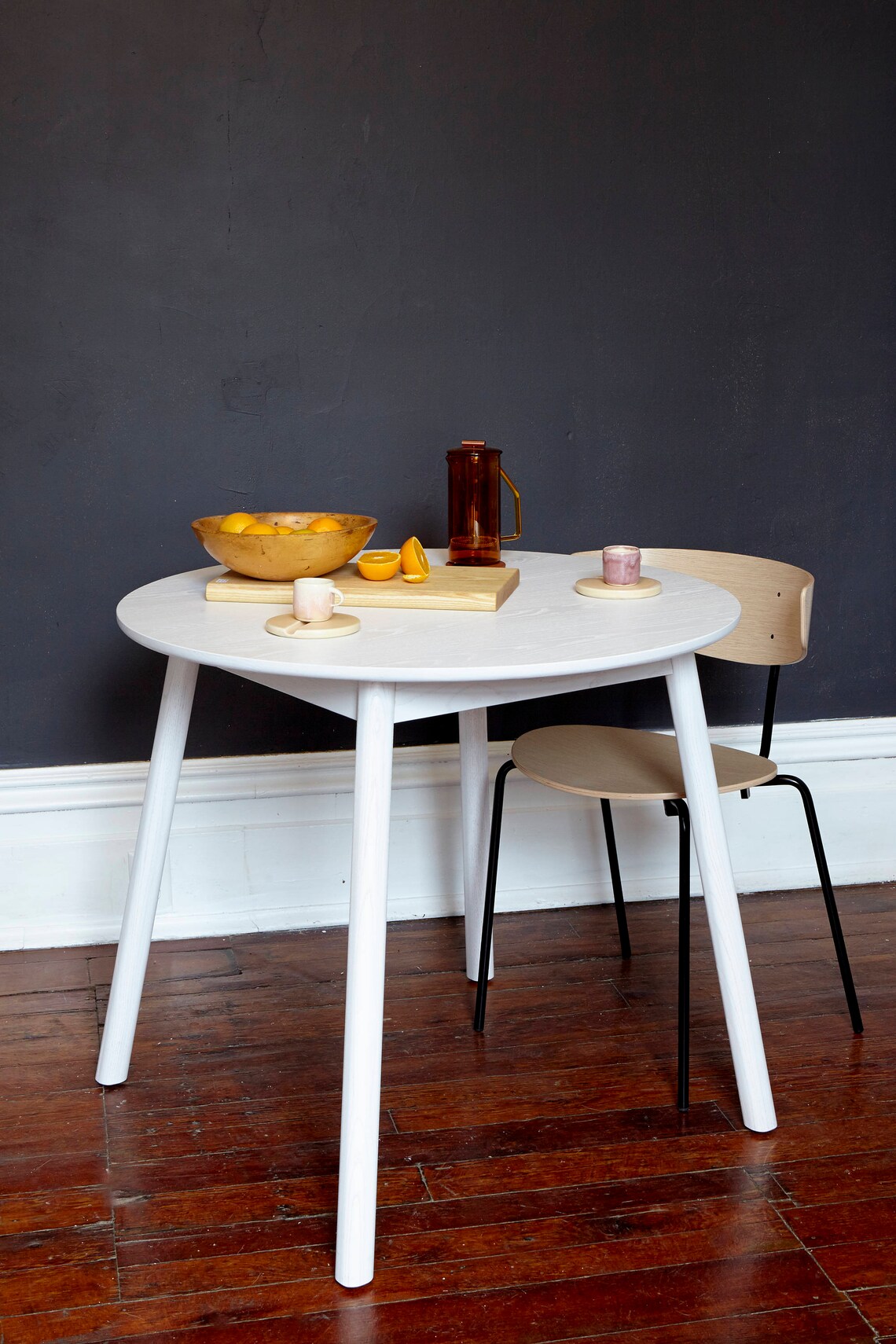 Solid Ash Table Lacquered White Dining Table Breakfast Table Washington ...