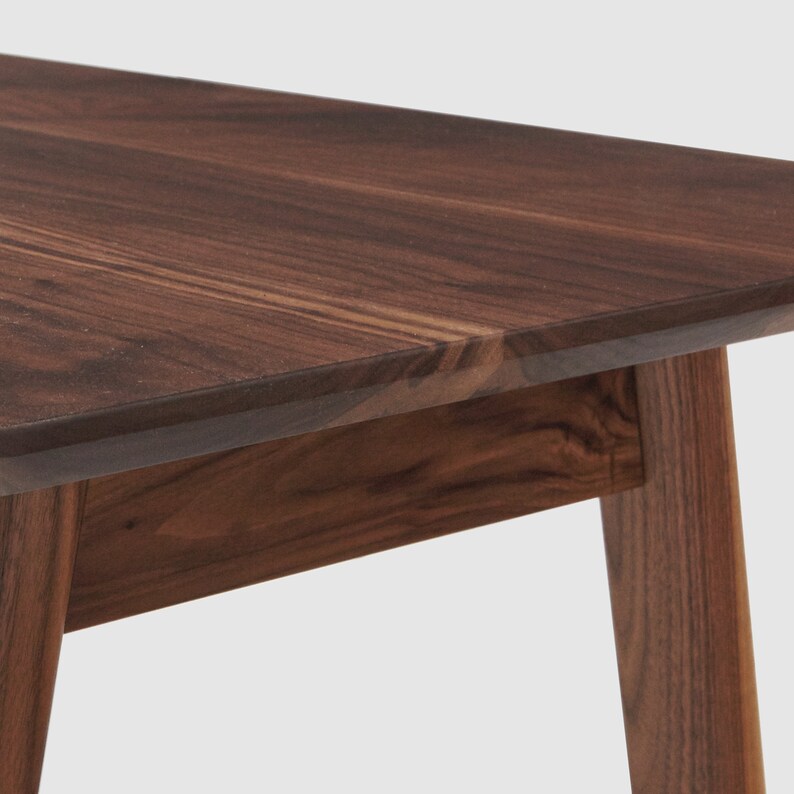 Solid Walnut Wood Coffee Table // Mid Century Inspired // - Etsy