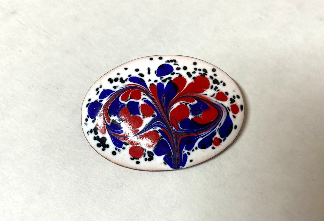 Red, White, and Blue Color Pin, Patriotic Enamel Pin Inga Handcrafted ...