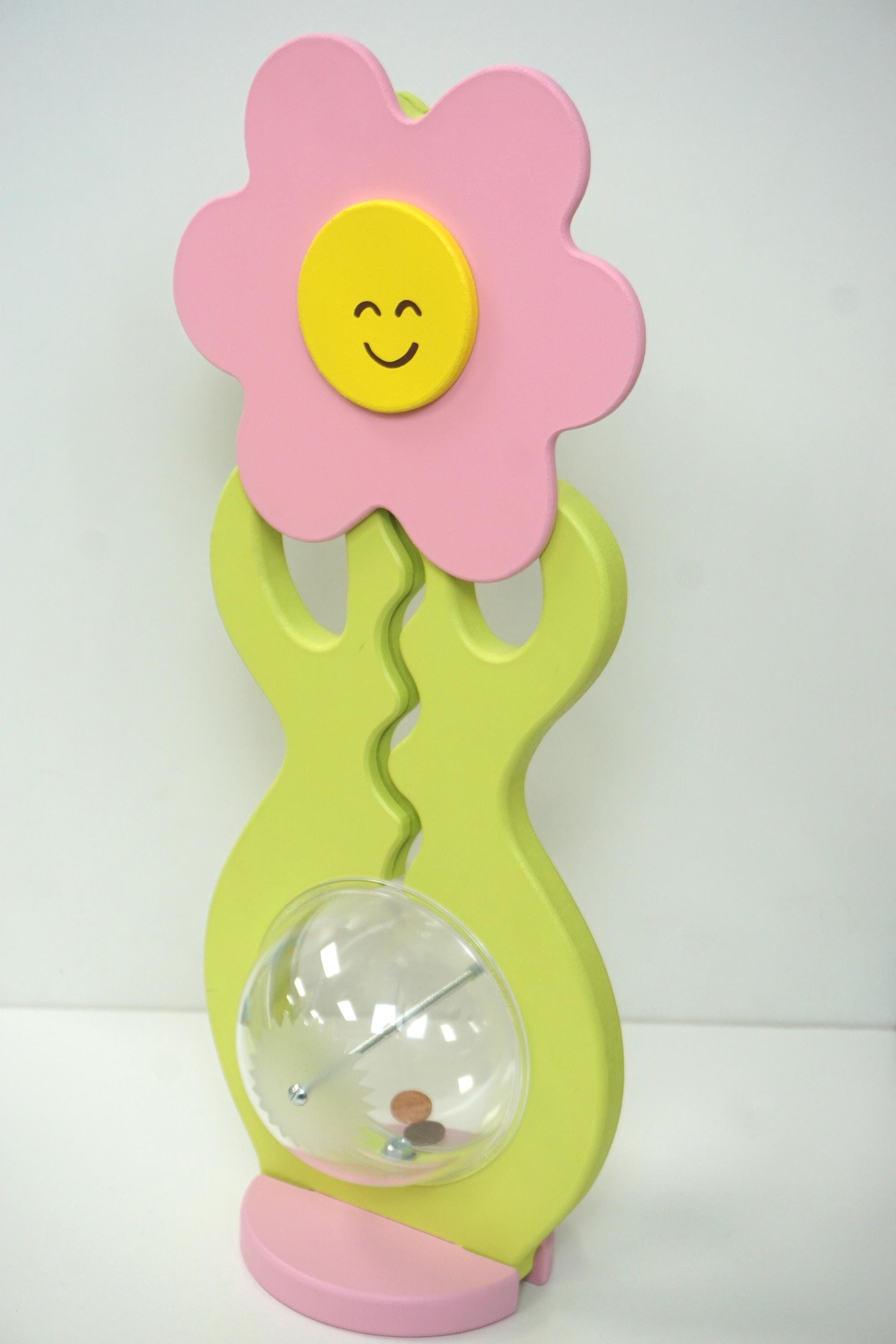 BIG BELLY BANKS- Pink & Green Flower Coin Bank 20" - Free ...