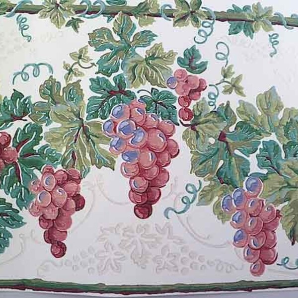 Grape Vine Wallpaper Border - Etsy