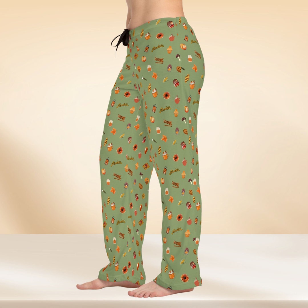 November Lounge Pants, Women's Pajamas Autumn Sleepover, Cozy ...