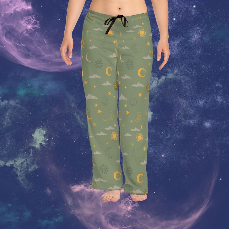 Sun Stars and Moon Aesthetic Pajamas, Mystical Astrology Clothes ...